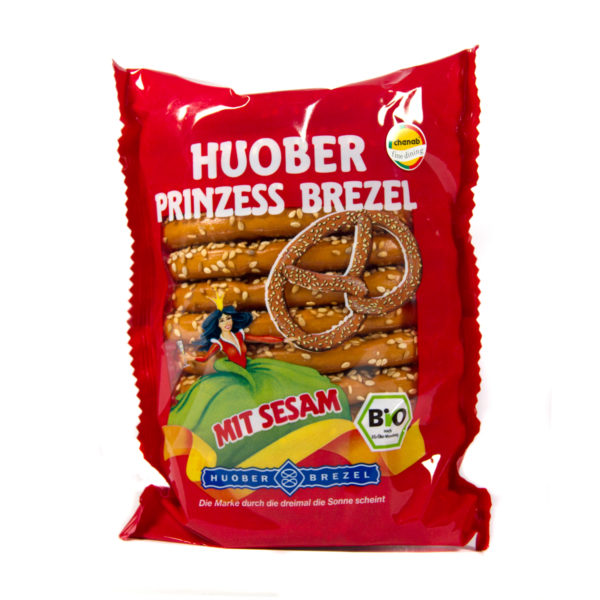Huober Organic Princess Pretzel with Sesame - Chenab Impex Pvt. Ltd.