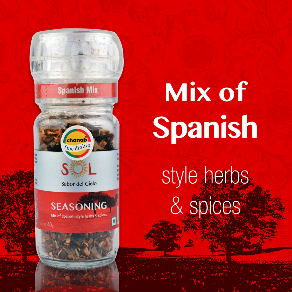 Sol Spanish Herbs and Spices in Crystal Grinders, 40g - Chenab Impex ...